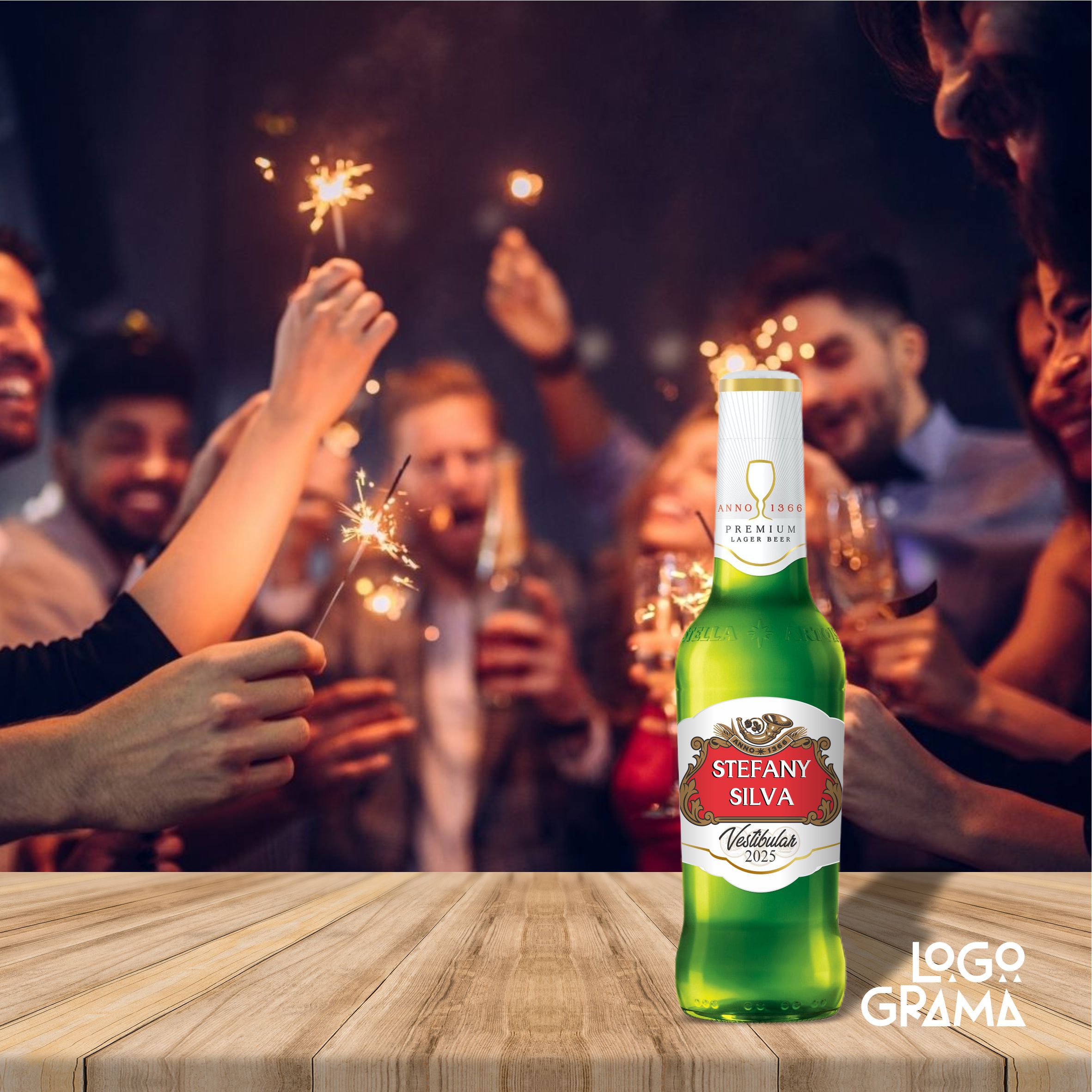 Rótulo adesivo personalizado para garrafa de cerveja Stella Artois ...