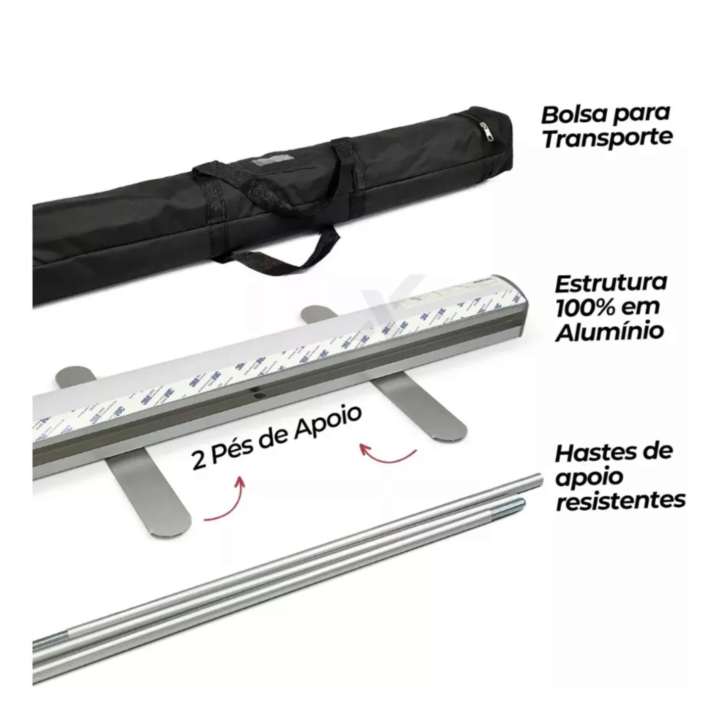 Banner Roll Up 80cm x 2m com lona personalizada - Logograma | Tudo que ...