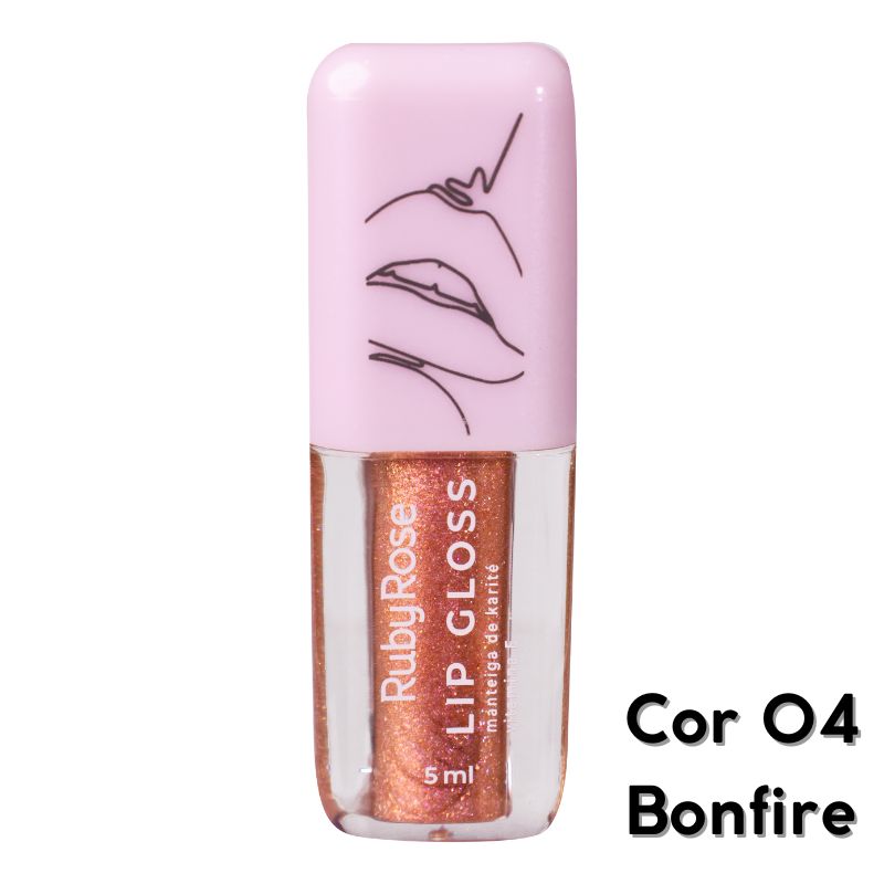 Lip Gloss - Ruby Rose - Love Store Makeup - A sua Loja de Maquiagem Online