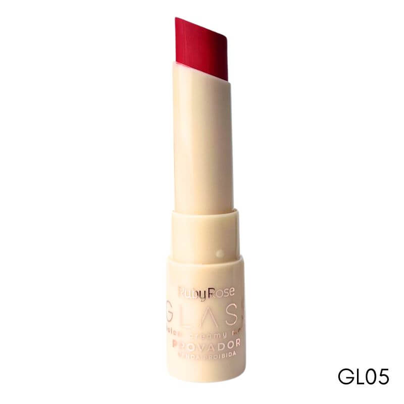 Batom creamy matte Glass - Ruby Rose - Love Store Makeup - A sua Loja de Maquiagem Online