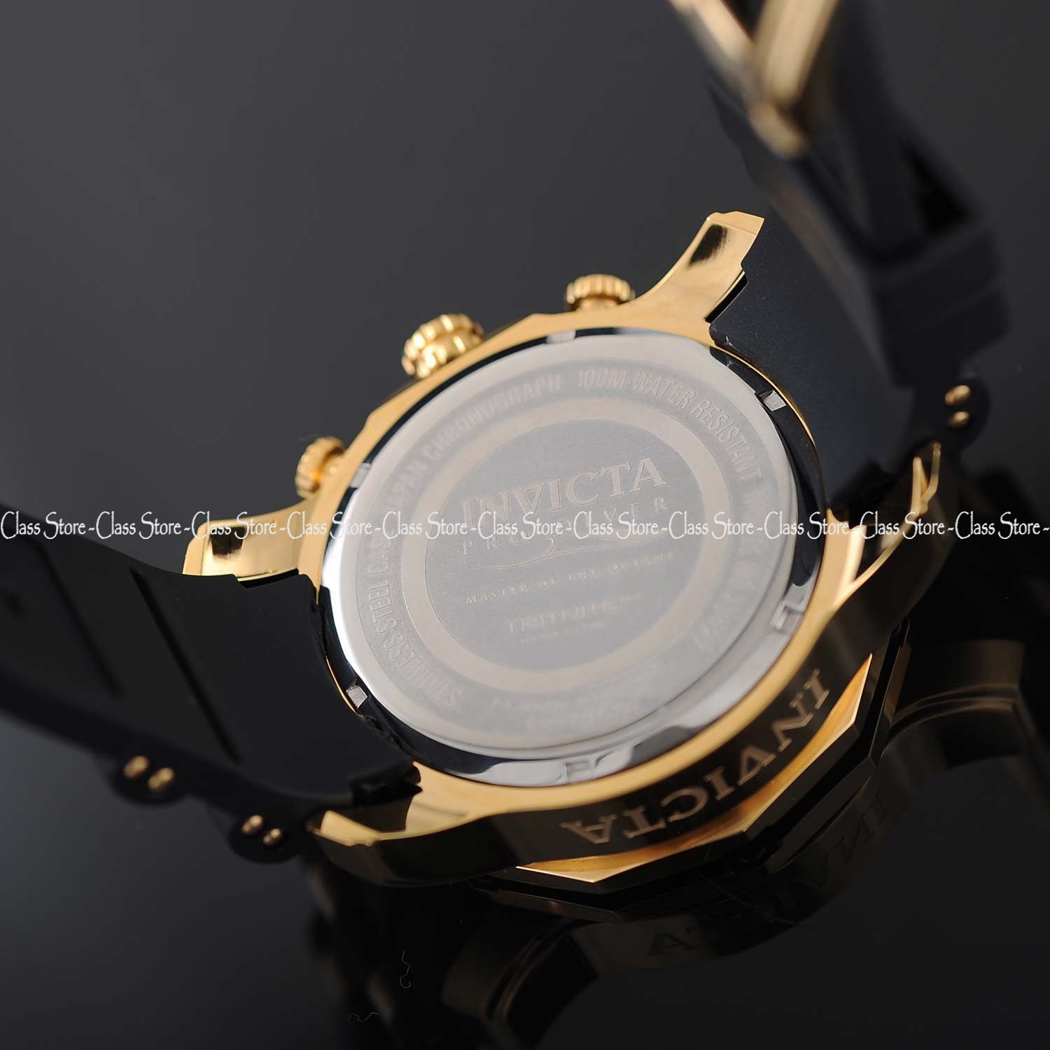 Relógio INVICTA 23427 Pro Diver 50mm Banhado a Ouro 18k cronógrafo ...