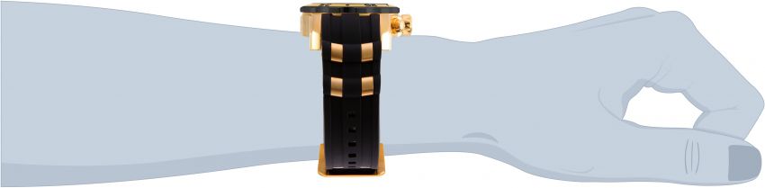 Relógio Invicta 17885 Pro Diver Masculino Banhado a Ouro 18k Mostrado ...