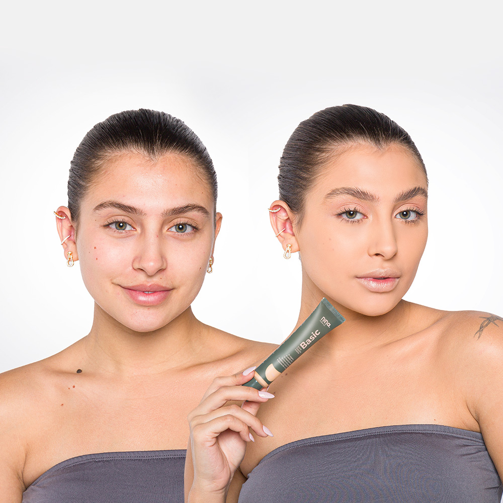 BASE LIQUIDA BASIC COR 04 - NINA MAKEUP - NINA MAKEUP