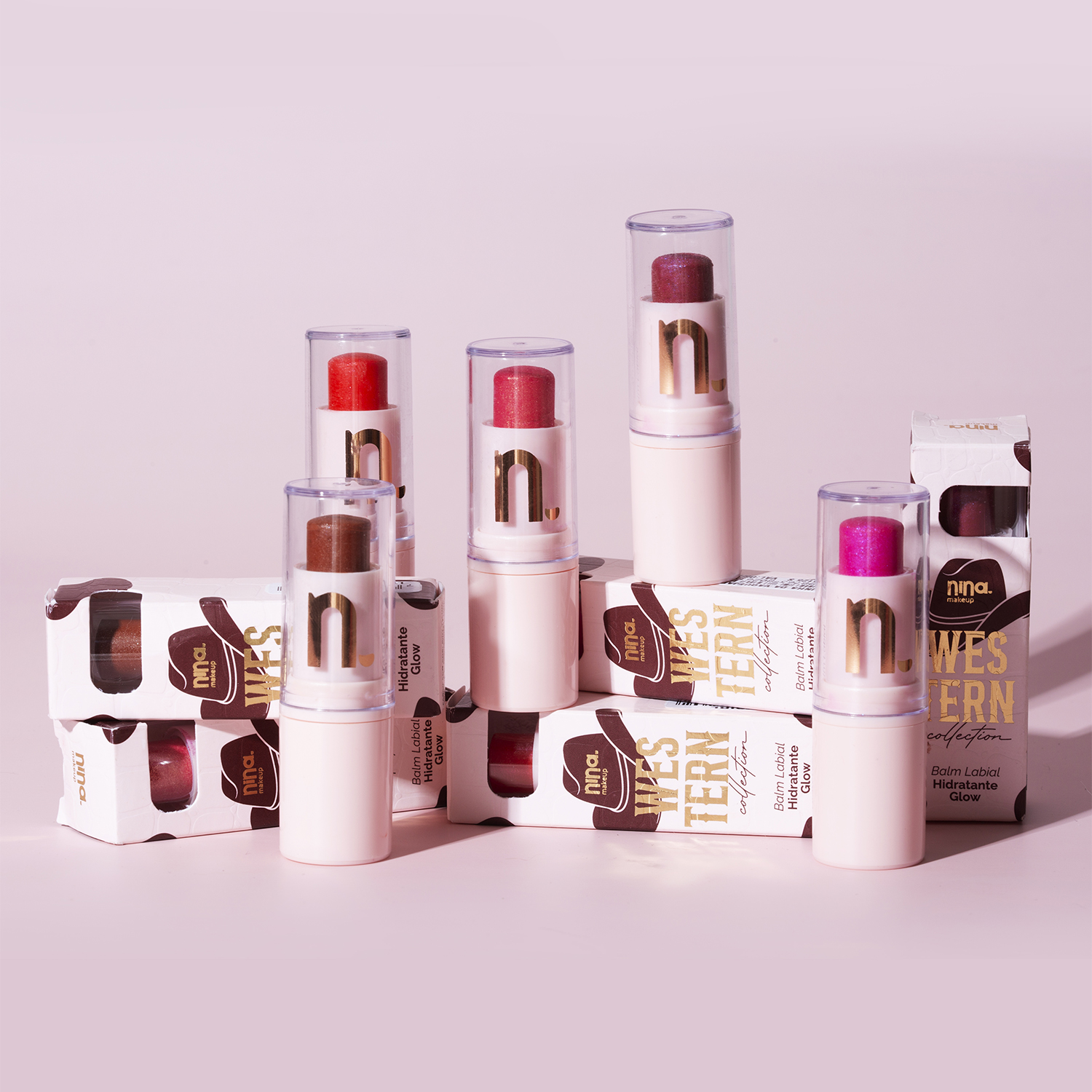 BALM LABIAL GLOW WESTERN - CÉU ESTRELADO - NINA MAKEUP - NINA MAKEUP