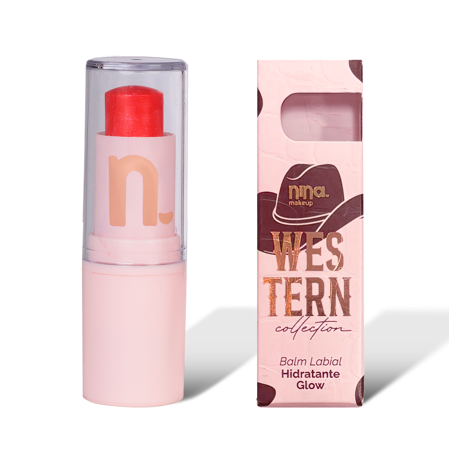 BALM LABIAL GLOW WESTERN - COWGIRL - NINA MAKEUP - NINA MAKEUP