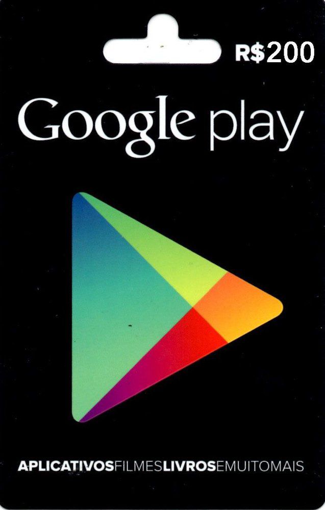 Cartão Google Play Gift Card - 200 Reais (Brasil) - Comprar Barato - C ...