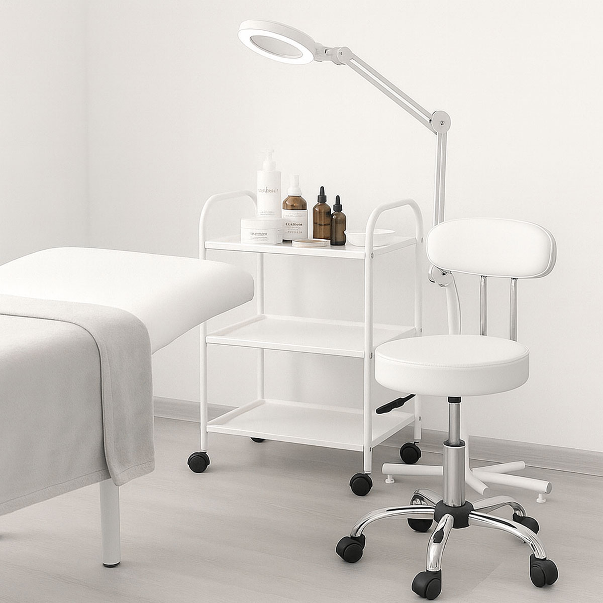Mocho Massagista Plus: ergonomia profissional Akmed - Dermomed - 7 anos!
