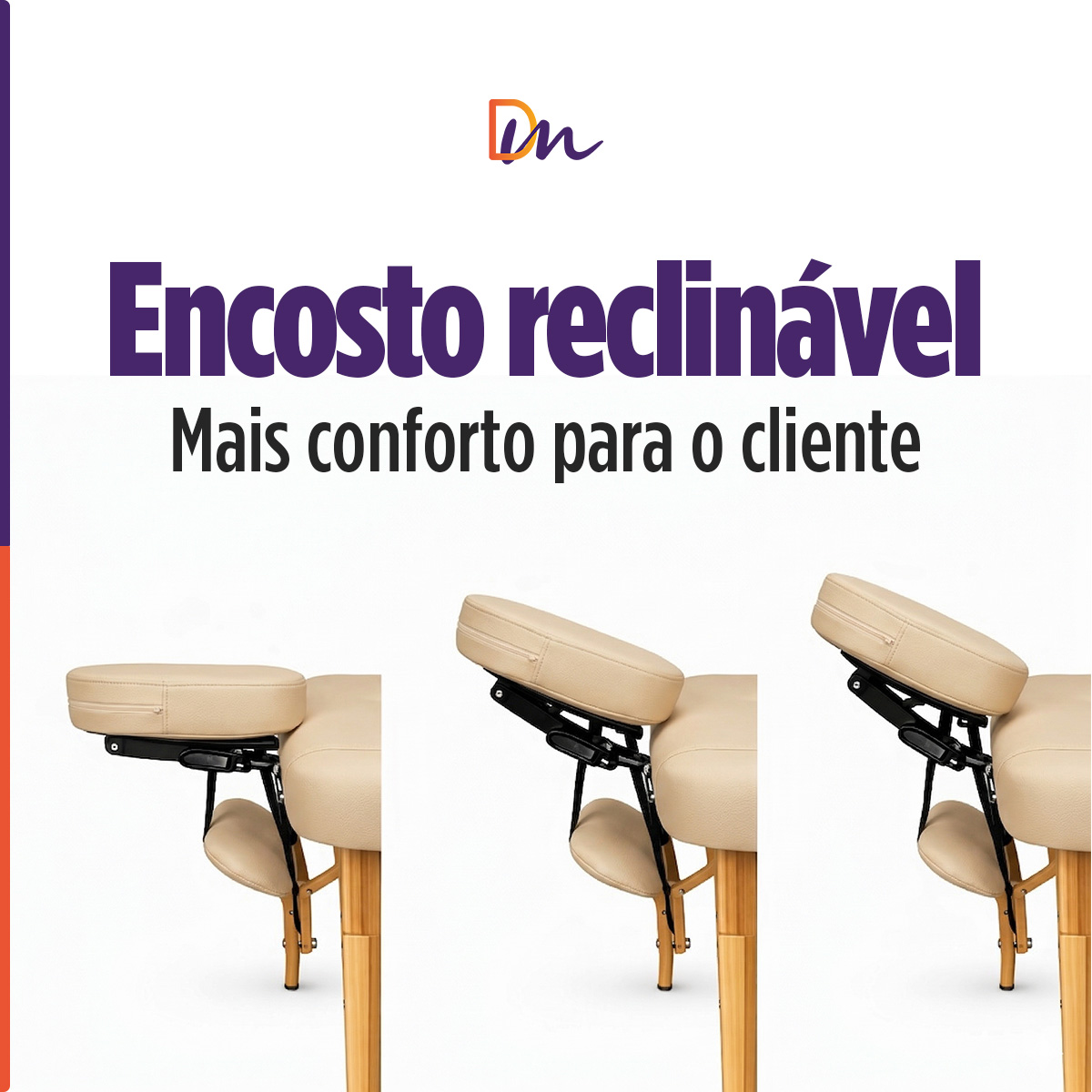 Maca Portátil Dobrável Wood Akmed Profissional Estética - Dermomed - 7 ...