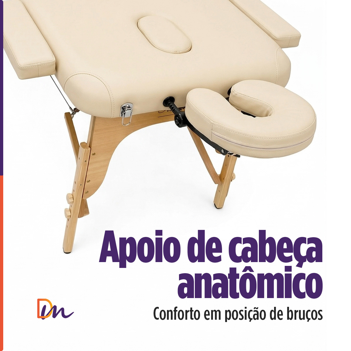 Maca Portátil Dobrável Wood Akmed Profissional Estética - Dermomed - 7 ...