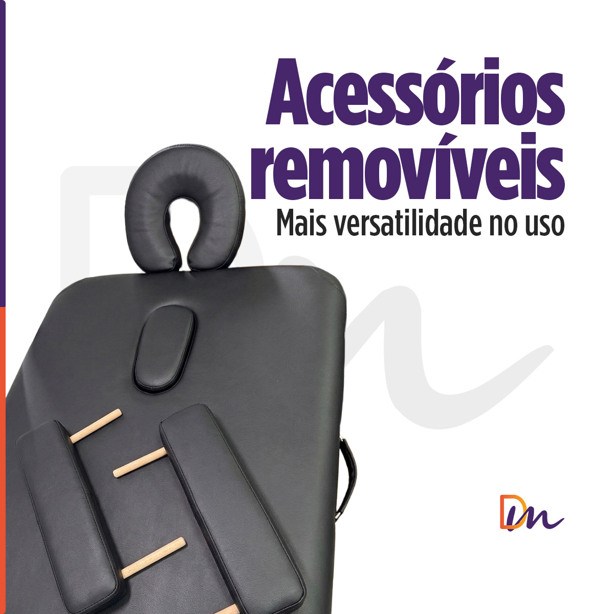 Maca Portátil Dobrável Wood Akmed Profissional Estética - Dermomed - 7 ...