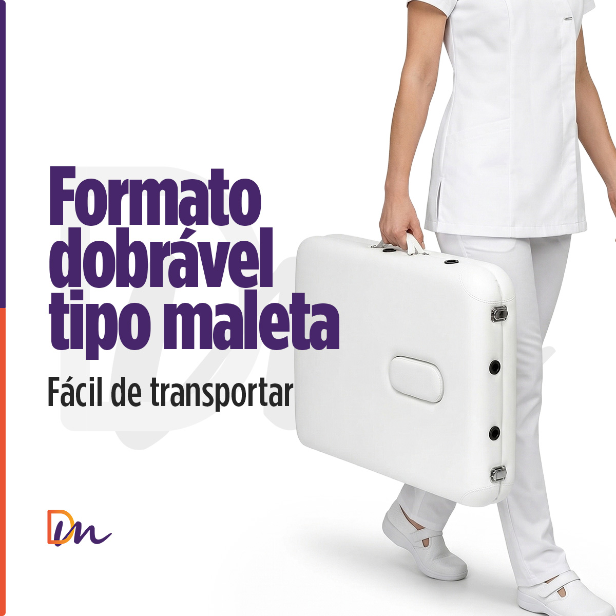 Maca Portátil Dobrável Wood Akmed Profissional Estética - Dermomed - 7 ...