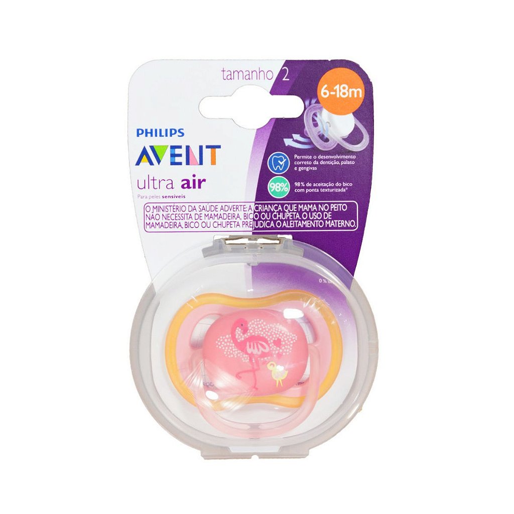 Chupeta Ultra Air Flamingo 6-18M - Philips Avent - GraviDicas Store ...