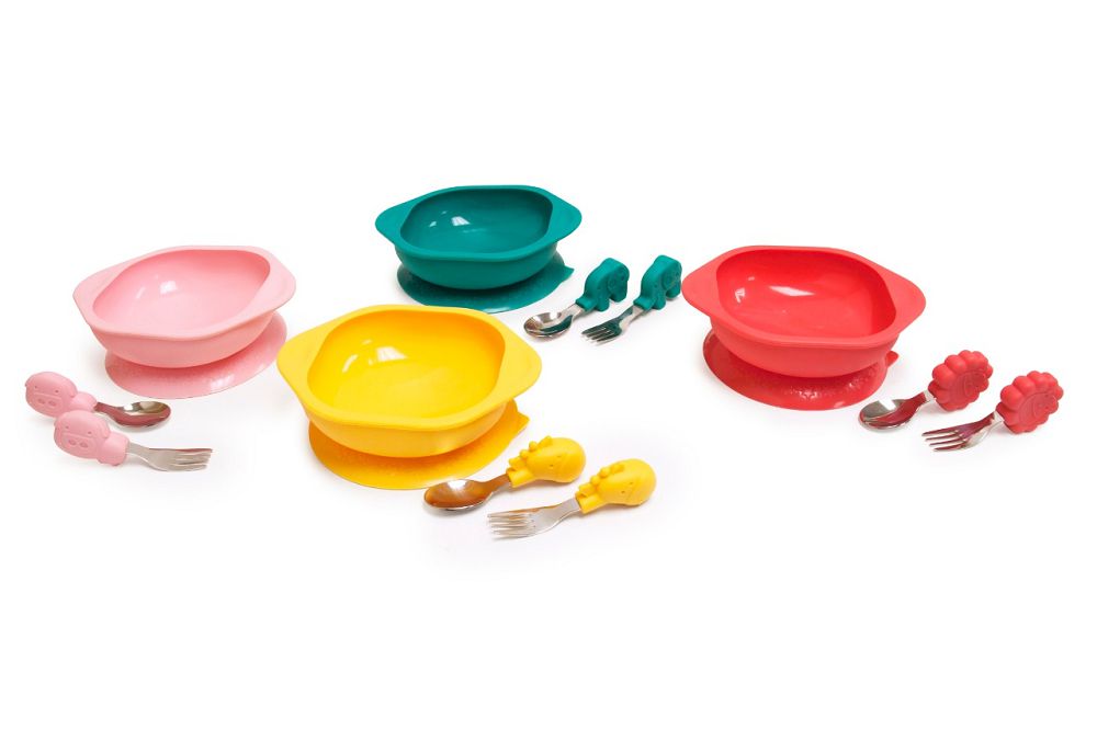 Kit Com Tigela e Primeiro Garfo e Colher Porquinho - Marcus&Marcus ...