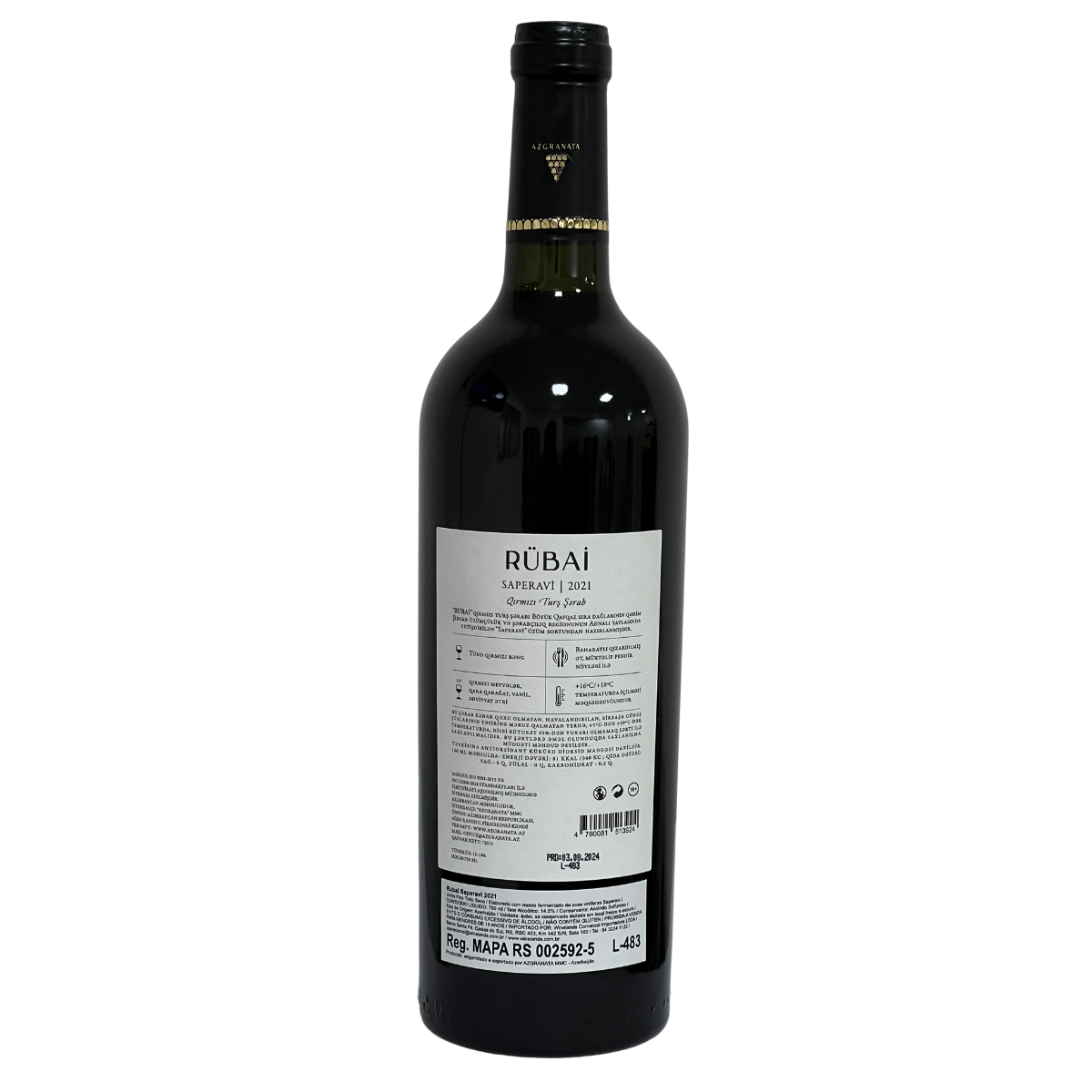 Rubai Saperavi - Espaço DOC Vinhos