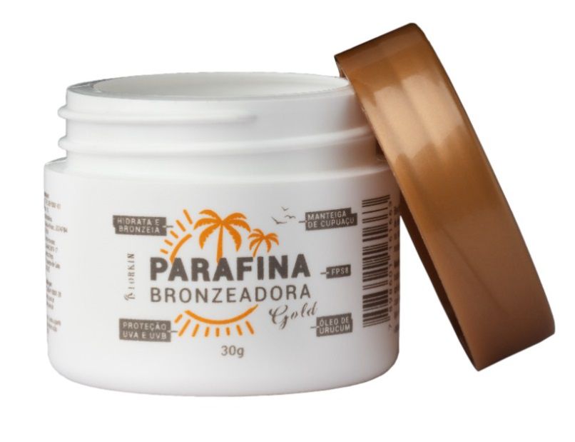 KIT Parafina Bronzeadora Gold Lorkin 30G Com Biquíni de Fita Lorkin ...