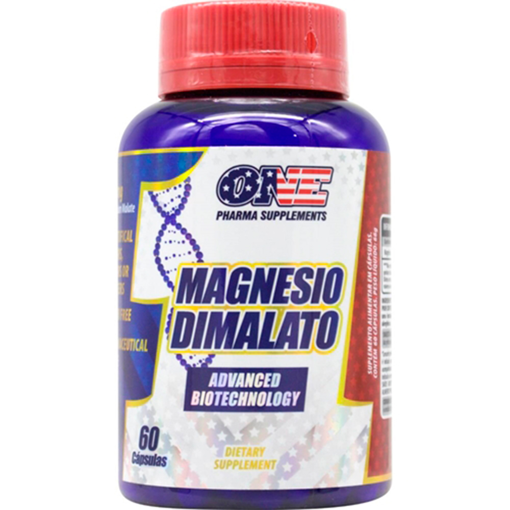 Magnésio Dimalato One Pharm Suplements - Tudo em Suplementos Alimentares