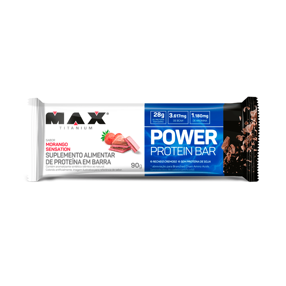 Barra de Proteína Power Protein Bar Max Titanium - Tudo em Suplementos ...