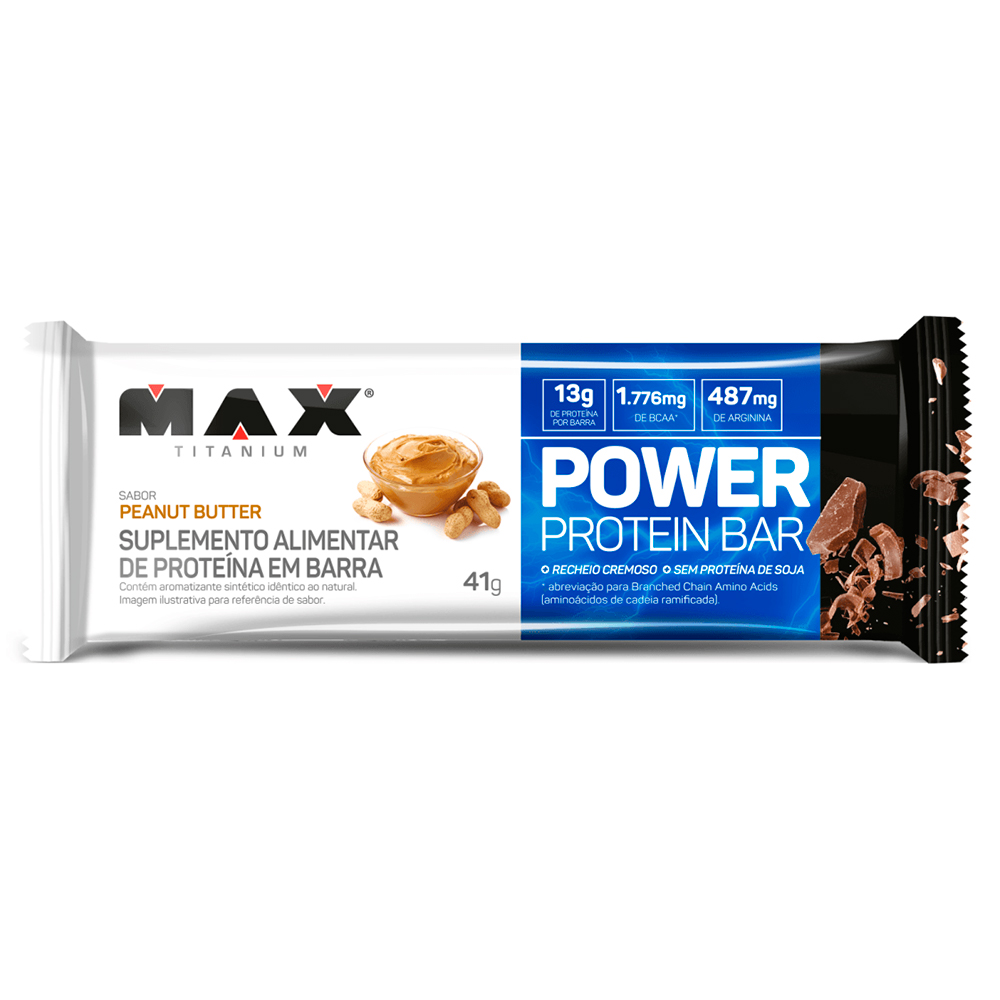 Power Protein Bar Max Titanium - Tudo em Suplementos Alimentares