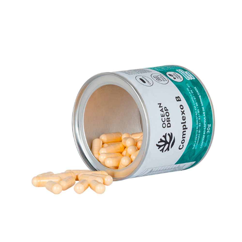 Complexo B Ocean Drop – Energia, foco e saúde em uma cápsula vegana ...