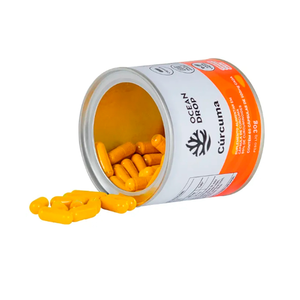 Cúrcuma com Piperina Ocean Drop – 500 mg Ocean Drop - Tudo em ...