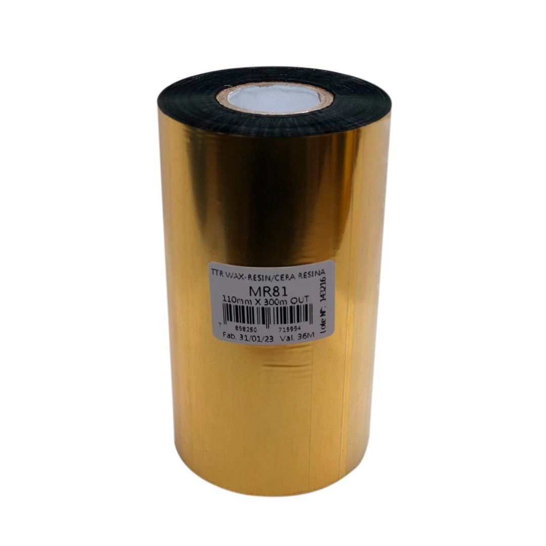 Ribbon Misto 110X300 MR81 Mastercorp Ext - Preto - Loja DegLabel | Etiquetas | Rótulos | Ribbons