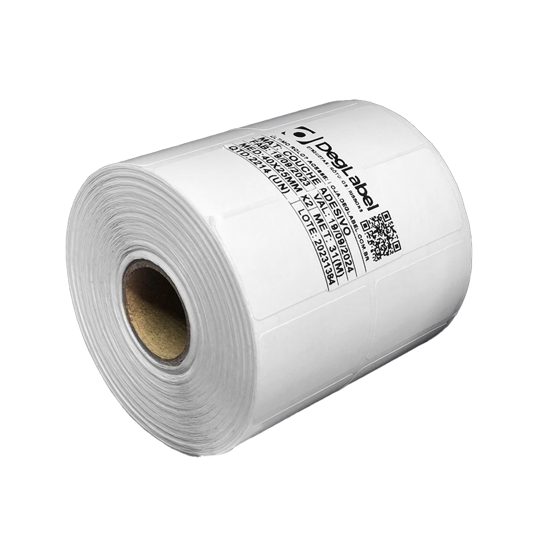 Rolo Etiqueta 40X25mm FULL Térmica Adesiva - Loja DegLabel | Etiquetas ...