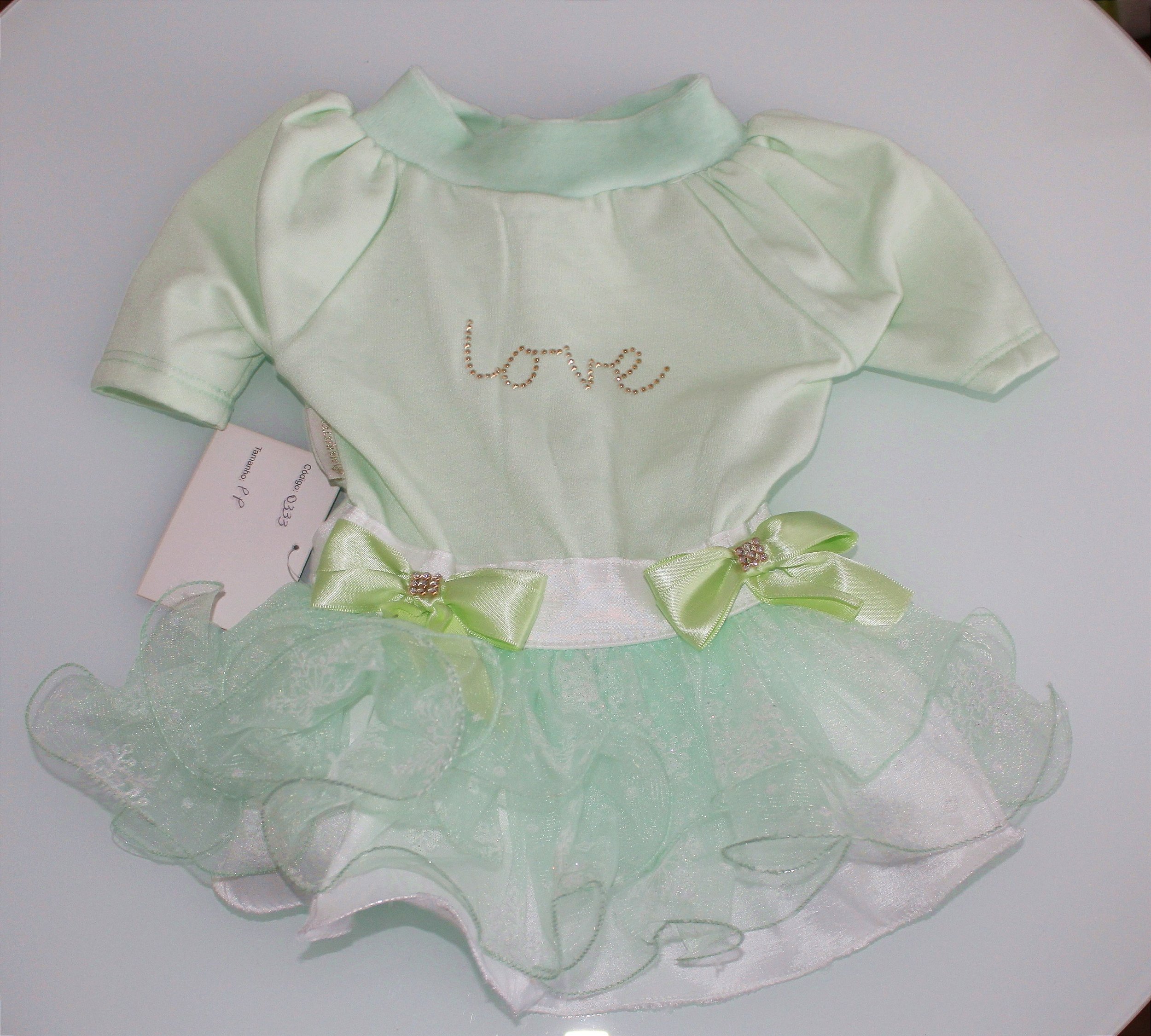 Vestido para Cachorro Maristela Moda Pet Princess Love GG - Pandora ...
