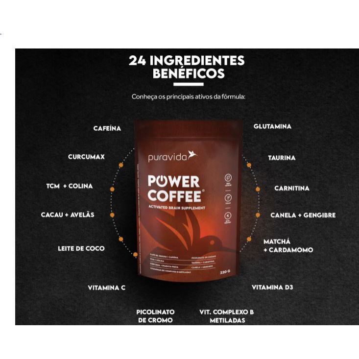 Powercoffee - 220g - Puravida - Casa do Naturalista - Produtos Naturais ...