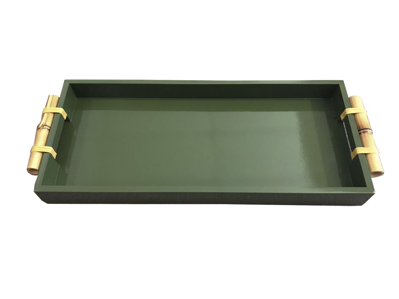 Bandeja laca verde exército alça bambu retangular P - Kasa57.com.br ... Bandeja laca verde exército alça bambu retangular P - Kasa57.com.br ...