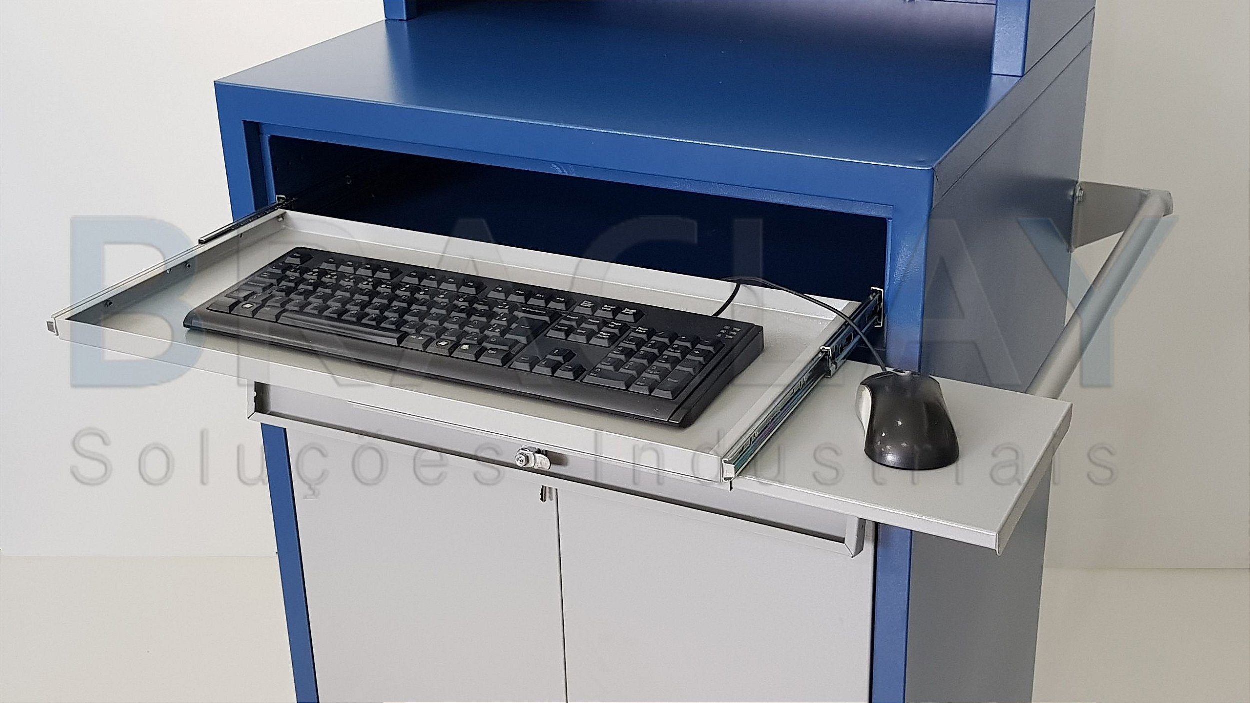 Rack Industrial para Monitor LCD | Visor Acrílico | Ergonômico e ...