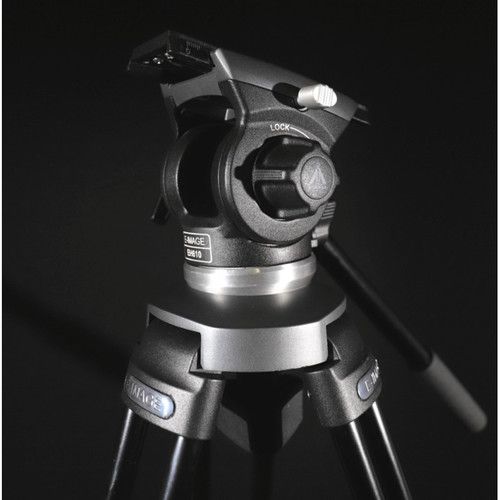 E-Image EK610 Tripé compacto profissional com cabeça fluida (65 mm ...