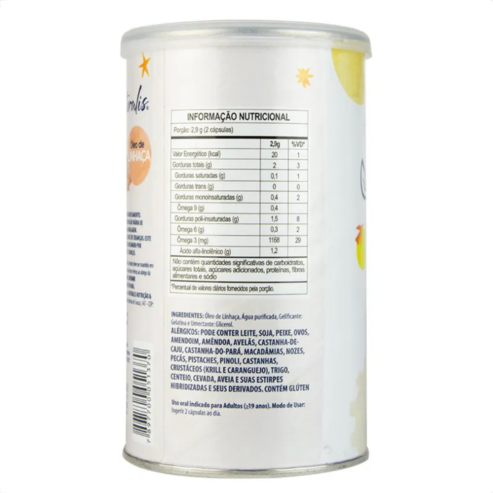 Kit 3x Óleo de Linhaça 180 Cáps - Naturalis | Life Style Suplementos ...