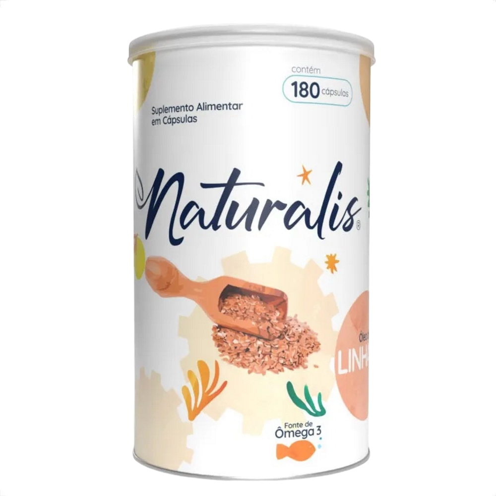 Kit 3x Óleo de Linhaça 180 Cáps - Naturalis | Life Style Suplementos ...