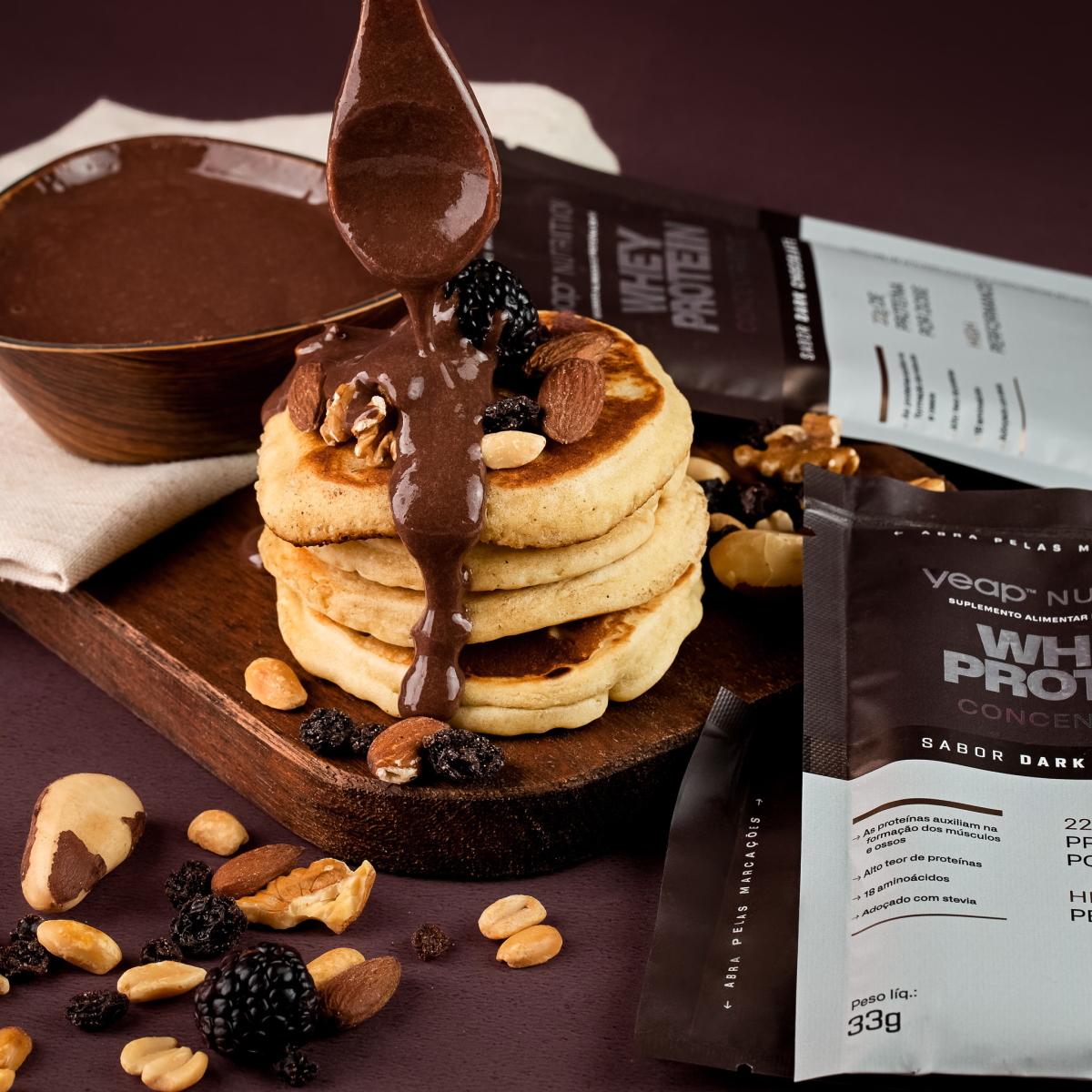 Whey Yeap Concentrado Dark Chocolate 450G | Life Style Suplementos - Os ...
