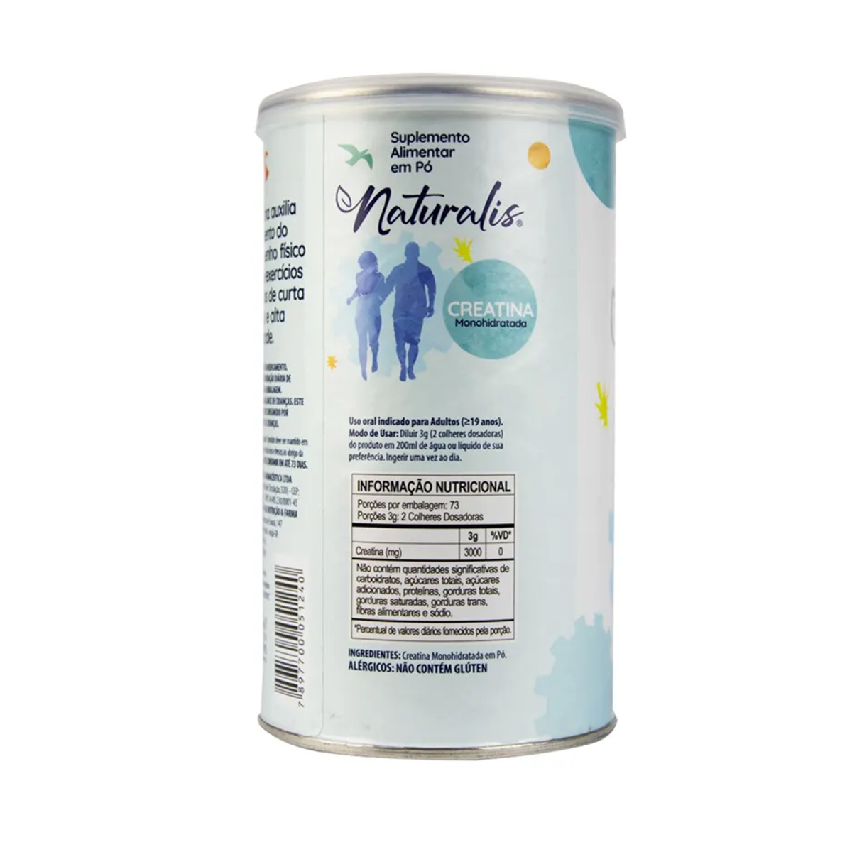 Creatina Monohidratada 220g - Naturalis | Life Style Suplementos - Os ...