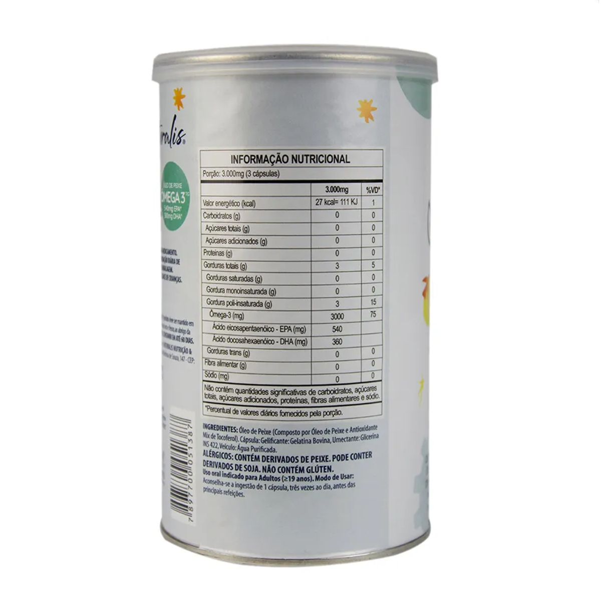 Óleo de Peixe Ômega 3 (180 Cáps) - Naturalis | Life Style Suplementos ...