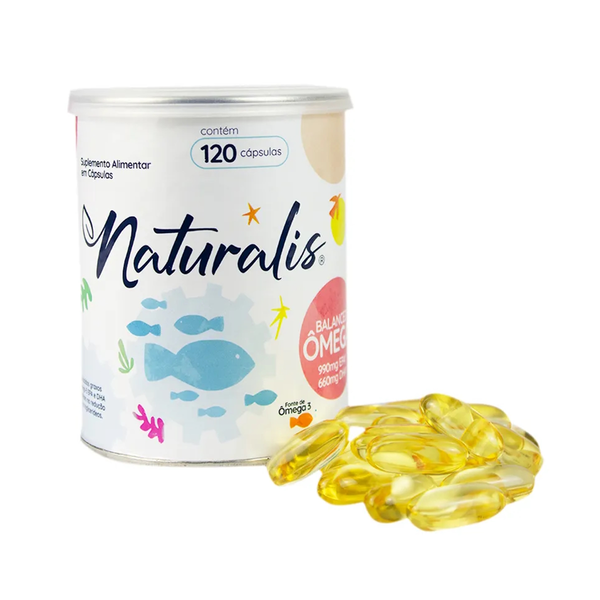 Balanced Ômega 3 Naturalis 120 Cápsulas | Life Style Suplementos - Os ...