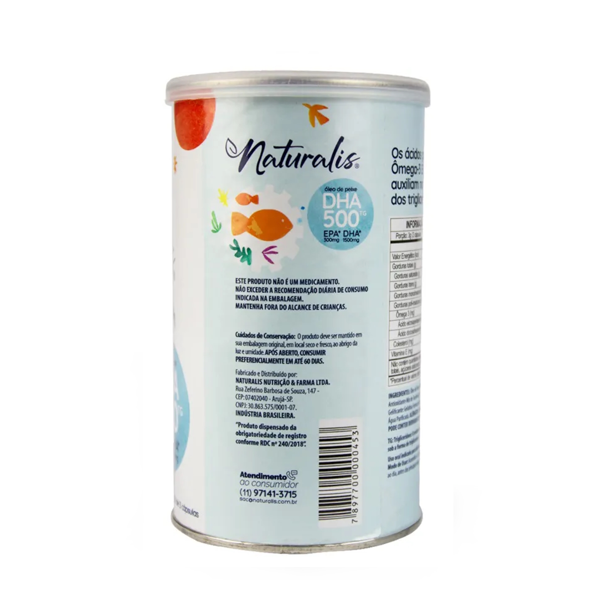 Kit 3x Ômega-3 Dha 500 180 Cáps - Naturalis | Life Style Suplementos ...