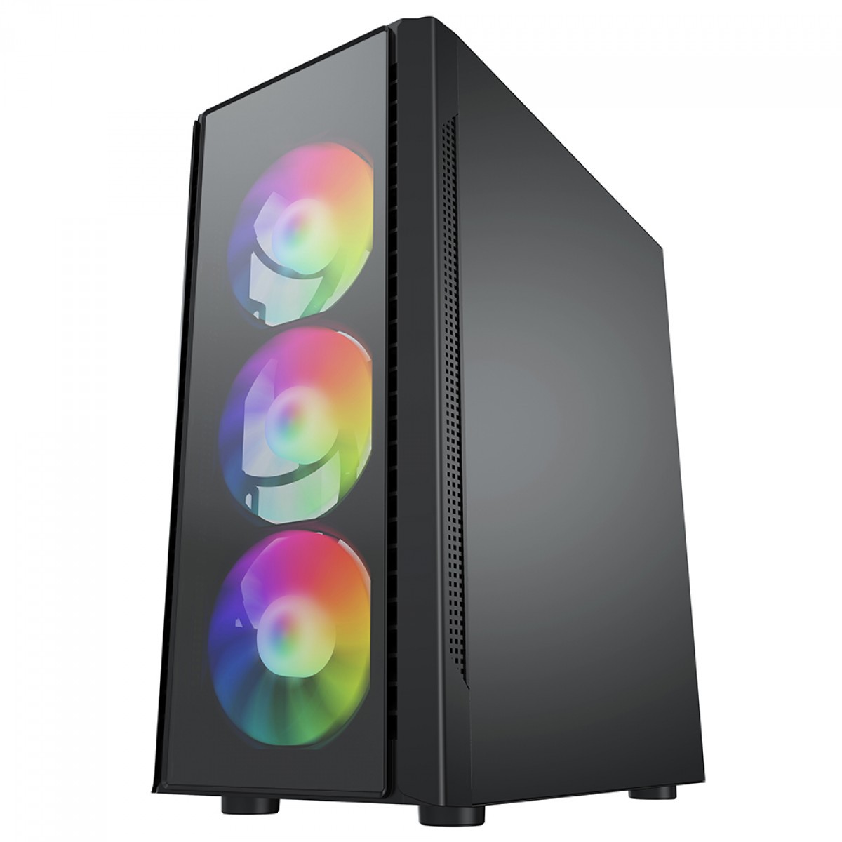 Gabinete Gamer Fury, RGB, Mid Tower, Vidro Temperado, ATX, Sem Fonte ...