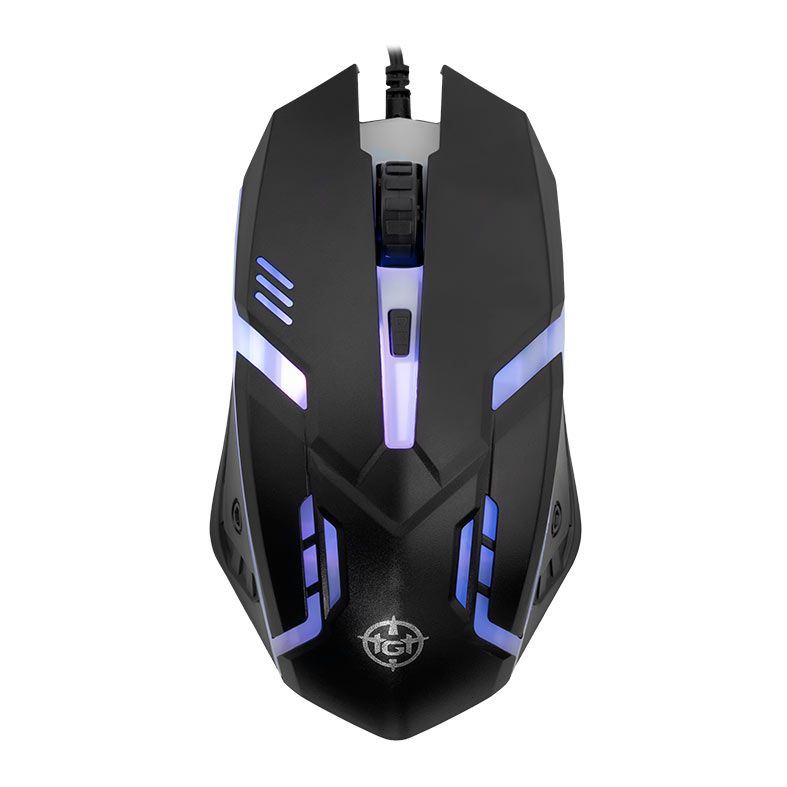 Mouse Gamer TGT GM25, Rainbow, 2400DPI, 4 Botoes, Preto - Intervia ...