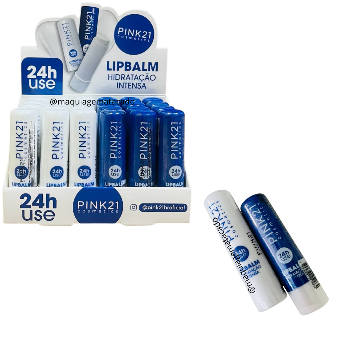 Kit 02 Unidades Lip Balm Hidratação Intensa 24h Use Pink 21 CS5564 ...