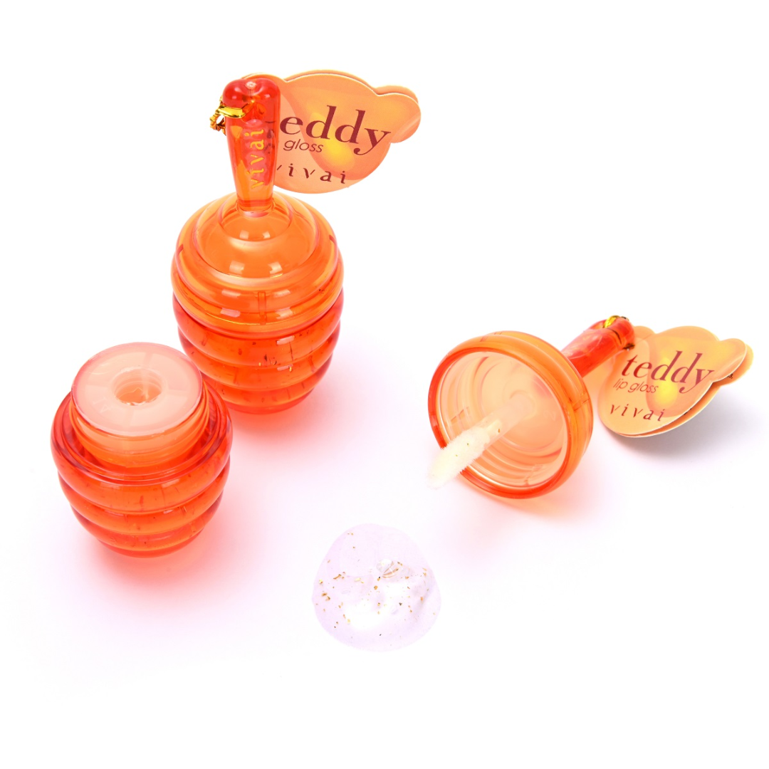 Lip Gloss Pote de Mel Teddy Vivai 3183 - Maquiagem Atacado