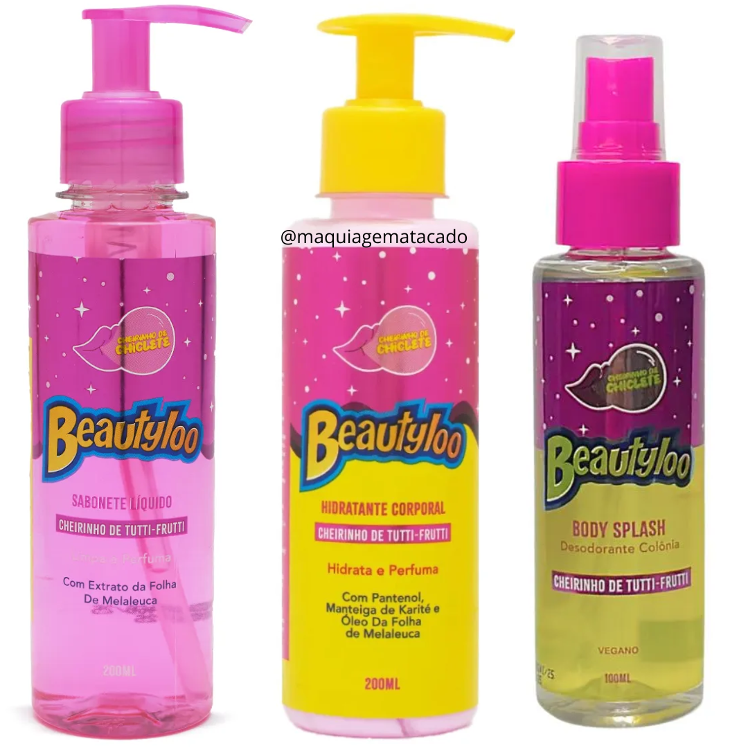 Kit 03 Itens Sabonete, Hidratante e Body Splash Cheirinho de Tutti ...