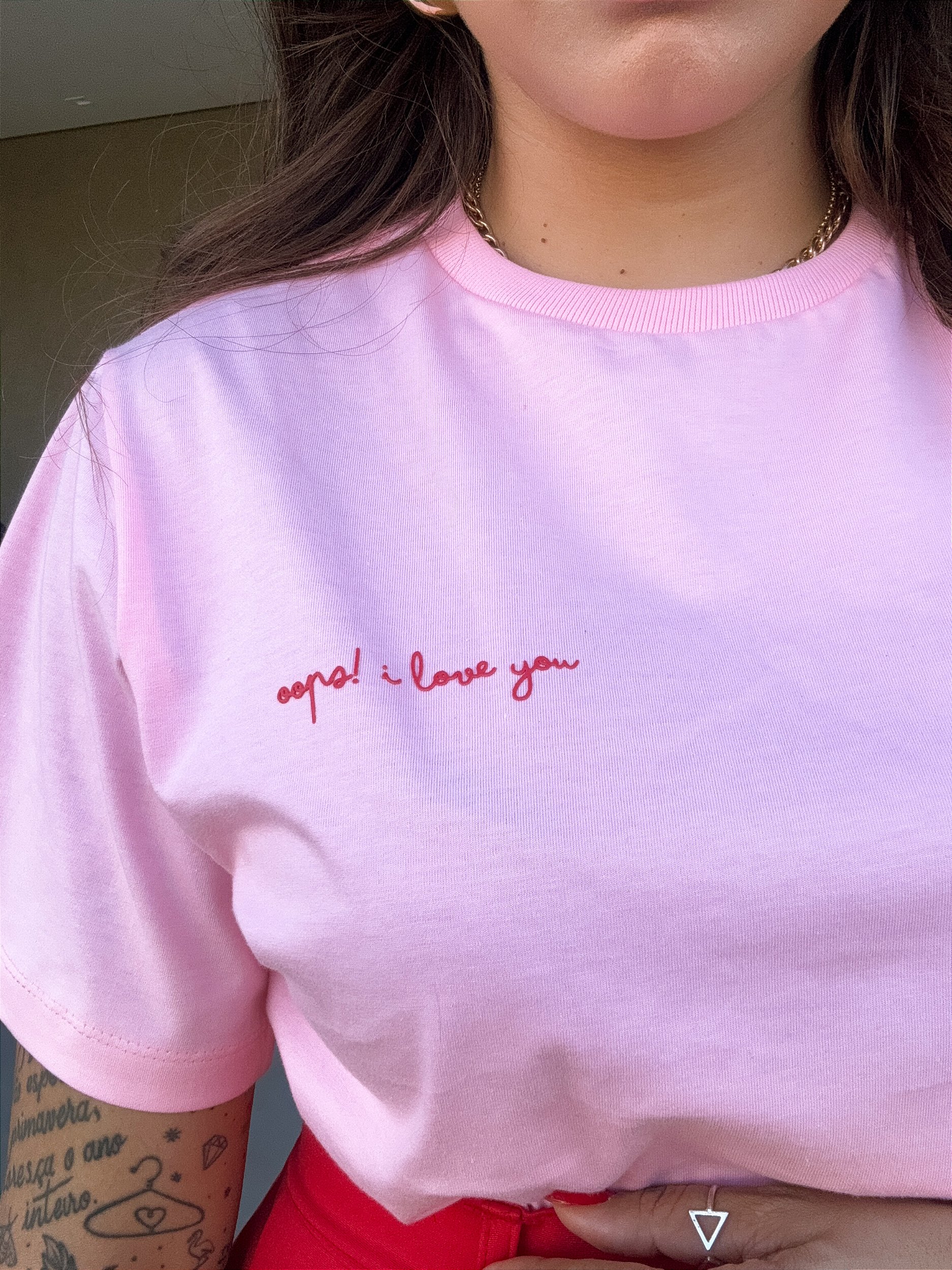 T-shirt Ops I Love You - Marriê