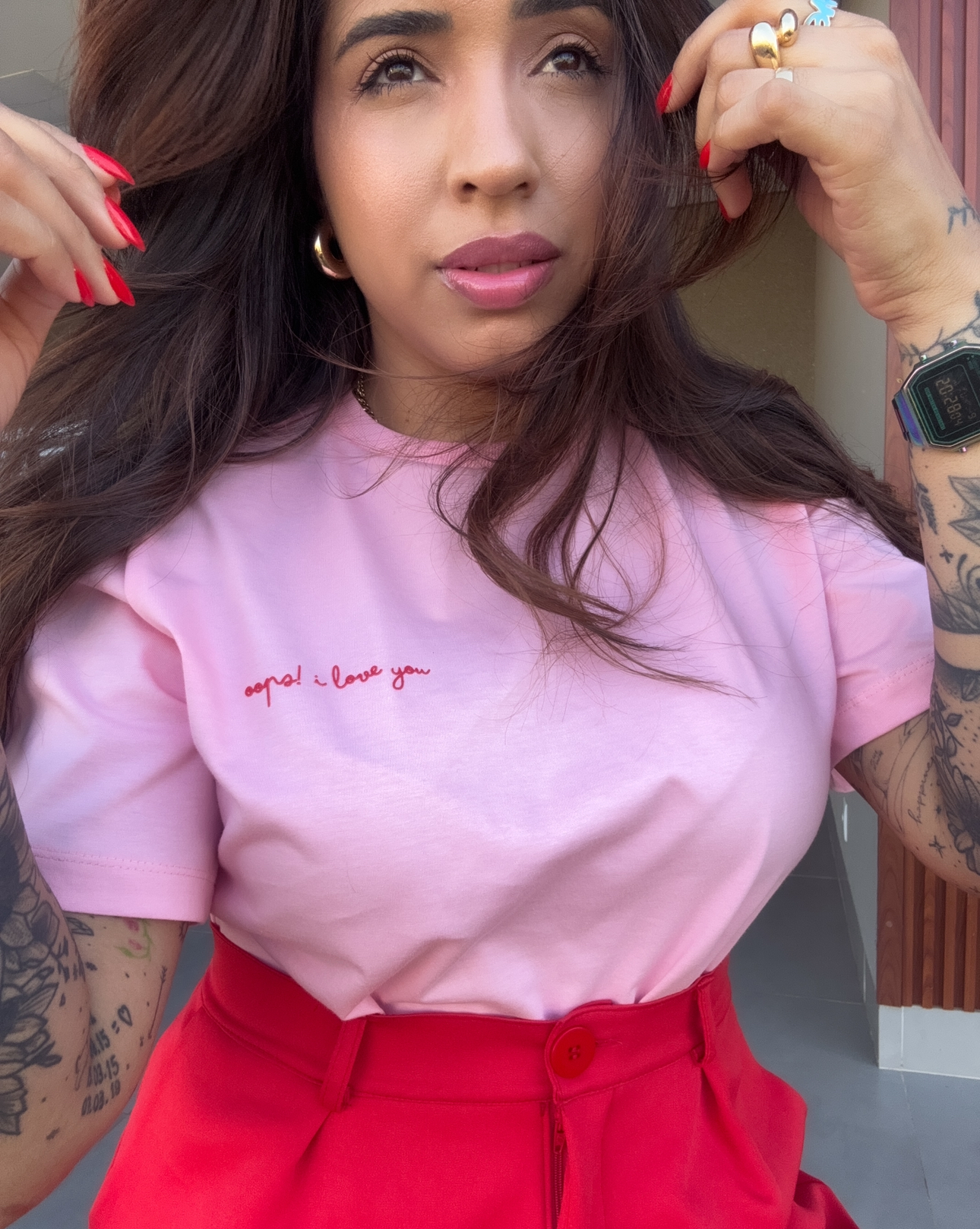 T-shirt Ops I Love You - Marriê