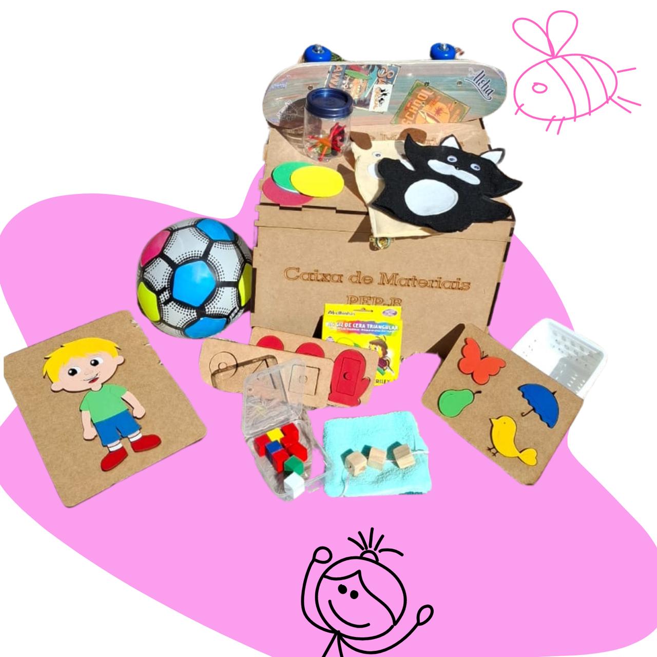 Caixa de materiais PEP - R Avaliação do Desenvolvimento da Criança ...