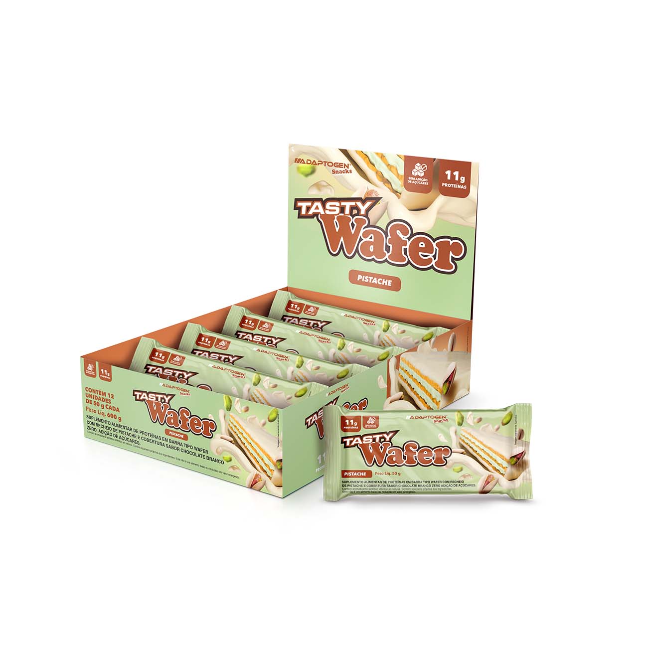 Tasty Wafer 50G CX12 - Adaptogen - Loja de Suplementos em Curitiba ...