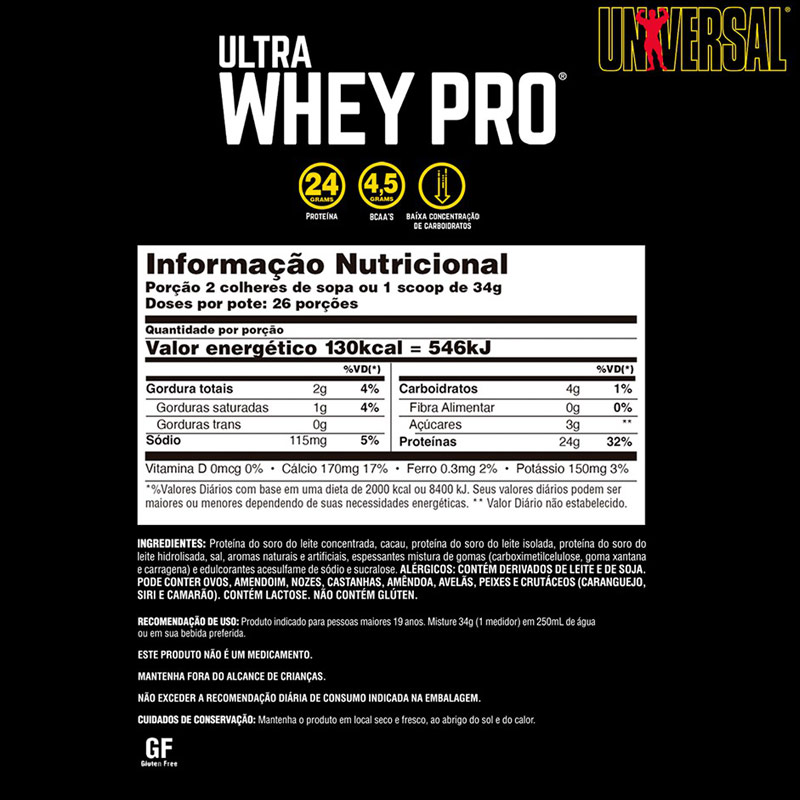 ULTRA WHEY PRO 900G MORANGO - UNIVERSAL NUTRITION - Universal Nutrition ...