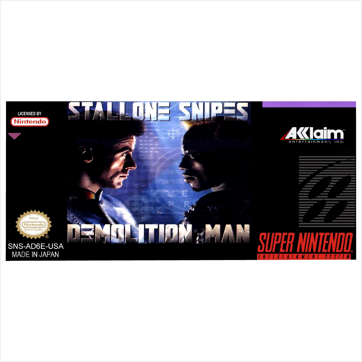 Jogo Demolition Man (Original) - Super Nintendo - Usado - Xplace Games ...