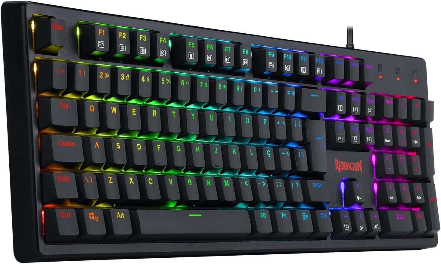 Teclado Gamer Redragon Kama Preto RGB Switch Blue (K578-RGB) - Xplace Games | Loja de games ...